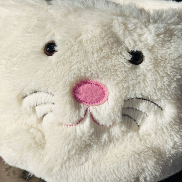 Easter Basket | Toys | Plush Easter Bunny Basket Off White Rabbit Soft ...